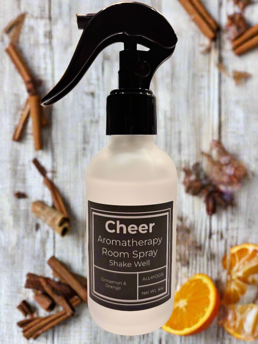 Cheer Room Spray – Orange & Cinnamon Aromatherapy Mist | ALL4YOGIS ...